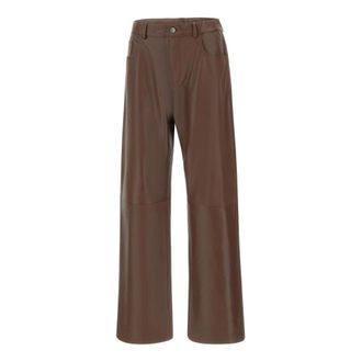Haikure Femme, Pantalons, Brun, Taille: W24 Bonnie Leather Pantalons