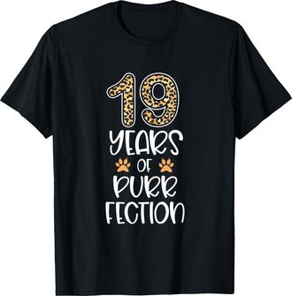 BDAZ 19 Years of Purrfection 19th Birthday Cheetah Print Animal T-Shirt