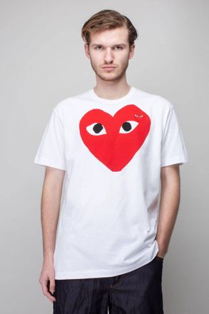 Comme Des Gar&ccedil;ons Mens T-Shirt Short Sleeve Knit