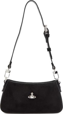 Vivienne Westwood Tasha Schultertasche aus Wildleder - Schwarz