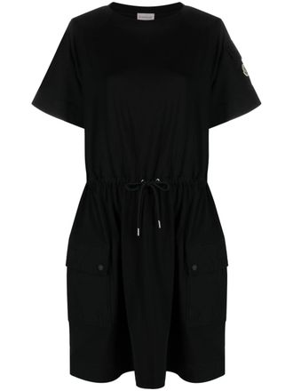 Moncler robe &agrave; lien de resserrage - Noir