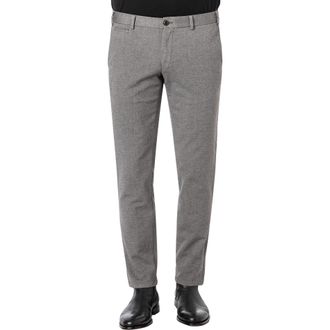 Hiltl Herren Hose grau meliert Slim Fit