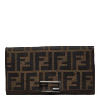 Fendi Pre-owned Zucca Long Brieftasche (Bi-Fold) - - Pre-owned - Damen - Braun - ONE SIZE
