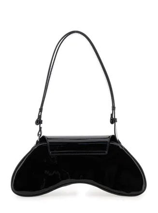 Diesel Womens Shoulder Bag Play Black Polyurethane