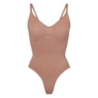 SKIMS Skims - Body sculptant sans coutures - Femme - Tops - Beige - Taille: 38 FR