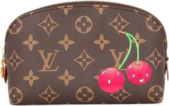 Louis Vuitton Pre-owned Monogram Cherry Pochette - Femme - Pre-owned - Brun - Taille: ONE Size