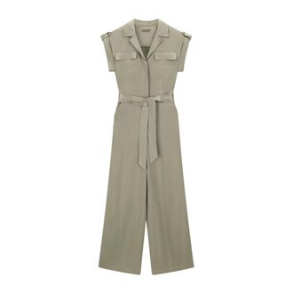 Guess Flora G&uuml;rtel-Overall aus Satin - - Jumpsuits & Playsuits - Damen - Gr&uuml;n - XS