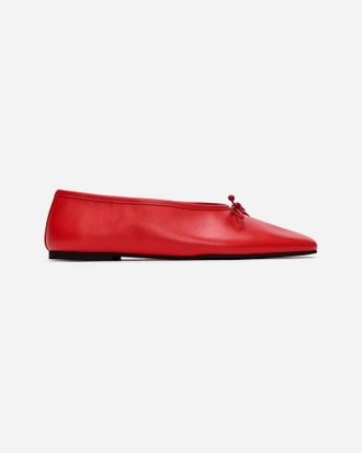 Arket Ballerina Aus Leder -Rot