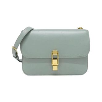 Saint Laurent Pre-owned Le Carre Calf Shoulder Bag - Femme - Pre-owned - Vert - Taille: ONE Size