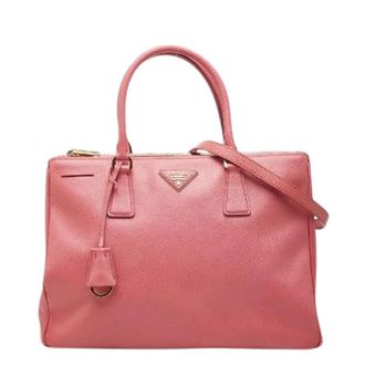 Prada Pre-owned Galleria Saffiano 2way bag - Femme - Pre-owned - Rose - Taille: ONE Size