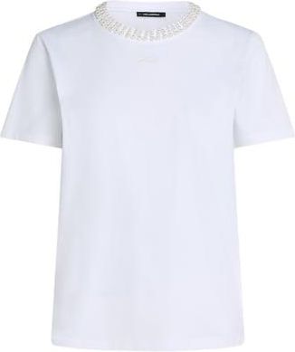 Karl Lagerfeld Tee-shirt col rond en coton