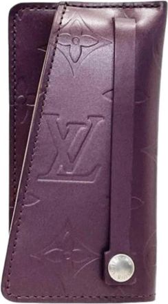 Louis Vuitton unisex, Pre-owned, Violet, Taille: ONE Size Porte-cl&eacute;s en toile Pre-owned