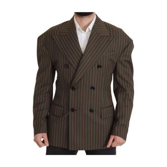Dolce & Gabbana Zweireihiger Blazer - - Jackets - Herren - Mehrfarbig - L