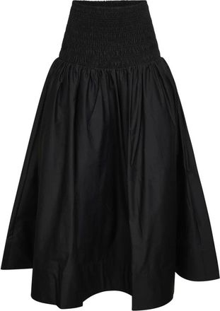 Self Portrait Femme, Jupes, Noir, Taille: 42 FR Jupe Midi en Coton