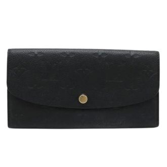 Louis Vuitton unisex, Pre-owned, Noir, Taille: ONE Size Portefeuille long (bi-fold) Monogram Empreinte Pre-owned