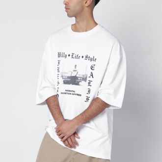 Willy Chavarria Wei&szlig;es T-Shirt Willy Life Style Northsider