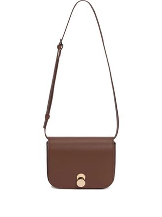 Fabiana Filippi sac porté épaule Eclissi à rabat incurvé - Marron
