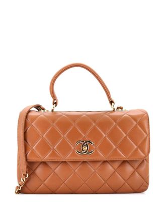 Chanel Trendy CC Top Handle Bag Quilted Lambskin Medium satchel - Braun