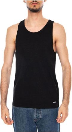 Obey Homme, Tops, Noir, Taille: M Standard Rib Tank 2-Pack
