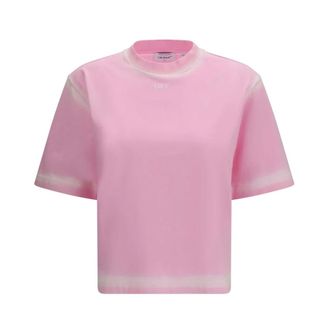 Off-white Femme, Tops, Rose, Taille: 36 FR Boxy T-Shirt