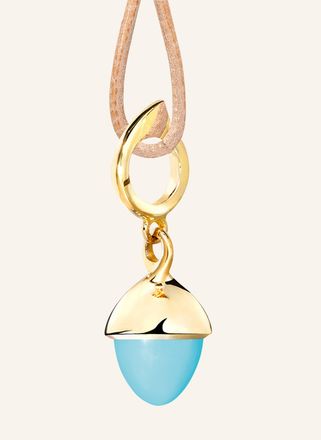 Tamara Comolli Tamara Comolli Anh&auml;nger Pendant Mikado Flamenco Turquoise T&uuml;rkis 18k Gelbgold gold