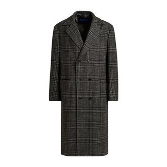 Kiton Manteau Long Glen Plaid - Homme - Manteaux - Gris - Taille: S
