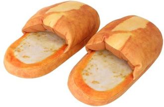 Kesyoo Pantoufles unisexes dhiver antid&eacute;rapantes avec semelle douce en peluche mousse &agrave; m&eacute;moire de forme Design type Pan Baguette Taille L 40-42 Chaussures c