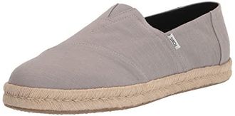 Toms Mocassins Plats ALP Rope 2.0 pour Homme, Gris Bruyant, Pointure 45