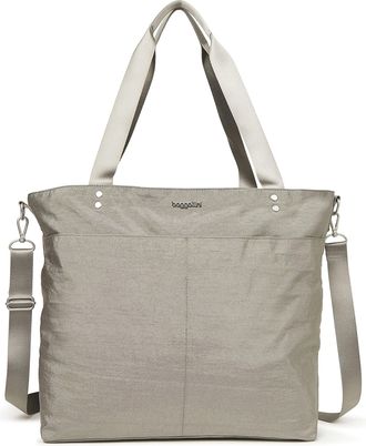 Baggallini Damen Large Carryall Tote Große Tragetasche, Sterling Shimmer