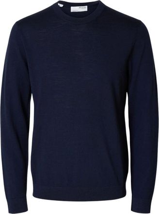 Selected Homme, Pulls, Bleu, Taille: 2XL Maglioncino Tray Manica Lunga Alto