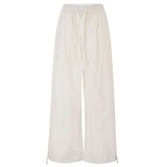 Max Mara Femme, Pantalons, Beige, Taille: 34 FR Cotton Baggy Pantalons