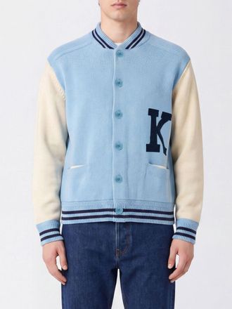 Kenzo Varsity-Cardigan von aus Merinowolle mit Bomberkragen und aufgesetzten Taschen