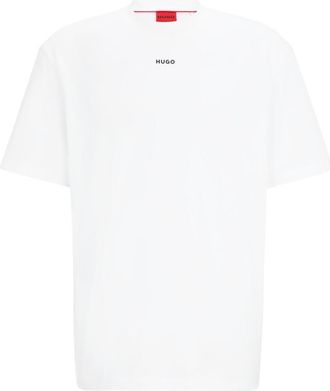 HUGO BOSS T-Shirt aus Baumwolle mit Label-Schriftzug in