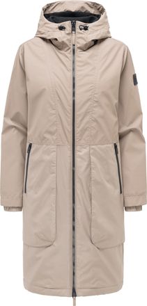 Navahoo Damen Parka &Uuml;bergangsjacke Edelumhang mit Kapuze