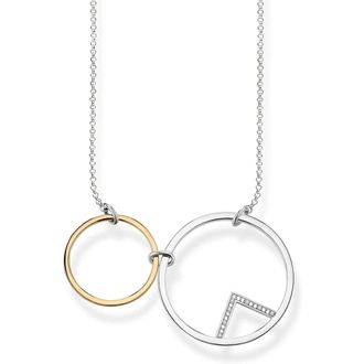 Thomas Sabo Thomas Sabo Damen Ketten mit Anh&auml;nger Silber - KE1753-414-7-L55v - - Accessories - Damen - Grau - ONE SIZE