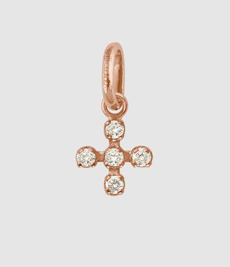Gigi Clozeau Pendentif Spark Or Rose Diamants