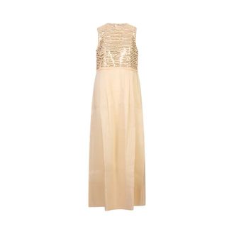 PESERICO Femme, Robes, Jaune, Taille: 38 FR Abito