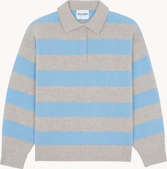 Kujten Pull col polo rayure rugby - Polo Royde Set Stripe