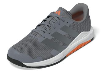 adidas Herren Dropset Base Training Shoes, Grey/Grey Five/Lucid Orange, 43 1/3 EU