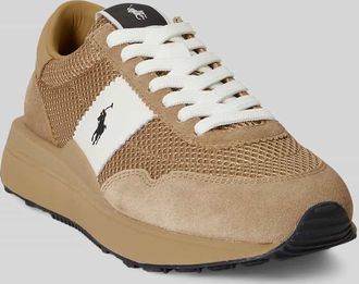 Polo Ralph Lauren Sneaker aus echtem Rindvelours mit Logo-Stitching