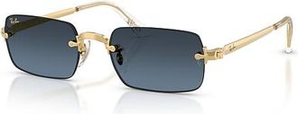 Ray-Ban Rb3928 By A$ap Rocky Sonnenbrillen Arista Gold Fassung Blau Glas 54-20