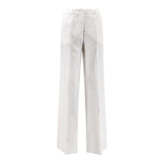 Aspesi Femme, Pantalons, Blanc, Taille: 38 FR Linen Canvas Pantalons