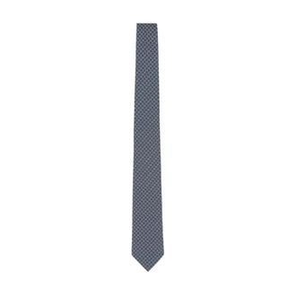 Emporio Armani Cravatta in seta A fantasia - - Accessories - Herren - Blau - ONE SIZE