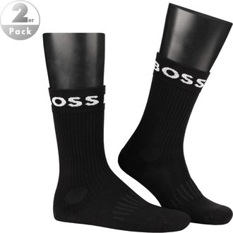 HUGO BOSS Herren Socken schwarz Baumwolle & Mix unifarben