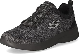 Skechers Dynamight 2.0 IN A F Damen,Frauen Halbschuhe,Sportschuhe,Freizeitschuhe,Schnellschnürung,Wechselfußbett,Sportschuhe,Schwarz,37 EU