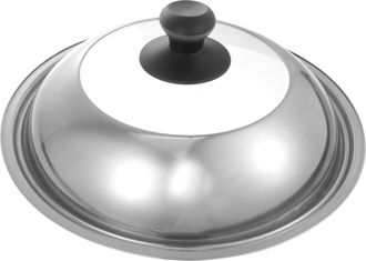 Amosfun Deckel F&uuml;r Pfanne Aus Edelstahl Verbr&uuml;hschutzdeckel Mit Entl&uuml;ftung K&uuml;chenhelfer F&uuml;r T&auml;gliche Kochbedarf Bruchfest Und Leicht Zu Reinigen