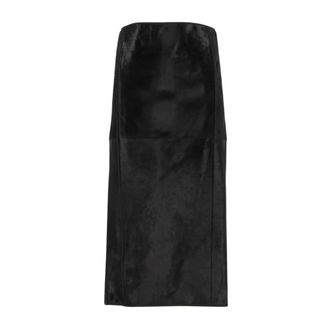 Durazzi Milano Jupe en cuir - Femme - Jupes - Noir - Taille: 40 FR