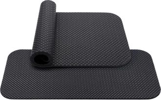 Generico Bike Mat - Treadmill Pad, Nicht-Slip Folding Exercise Equipment for Indoor Stationary Bikes, Walking Pads and Home Floors - Durable Double-Sided Silic