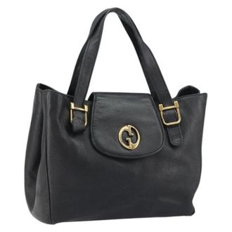 Gucci Sac &agrave; main en cuir Pre-owned - Femme - Pre-owned - Noir - Taille: ONE Size