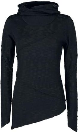 Gothicana by EMP Femme Pull-Over Noir à Capuche en Tricot M